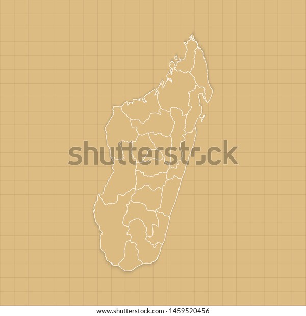 Ancient Madagascar Map Old Paper Background Stock Vector (Royalty Free ...