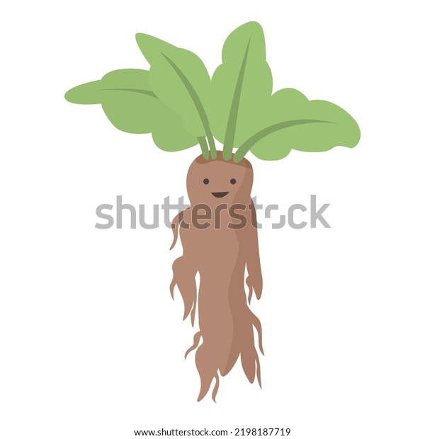 Ancient Mandrake Icon Cartoon Vector Green Stock Vector (Royalty Free ...