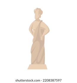 Ancient Medieval Stone Statue Cartoon Vector Stock Vector (Royalty Free ...