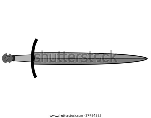 Ancient Medieval Sword Vector Stock Vector (Royalty Free) 37984552 ...