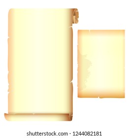 Ancient Papyrus Background Templates Set Papyrus Stock Vector (Royalty ...