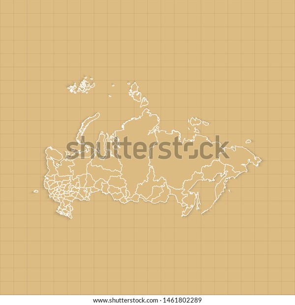 Ancient Russia Map Old Paper Background Stock Vector (Royalty Free ...
