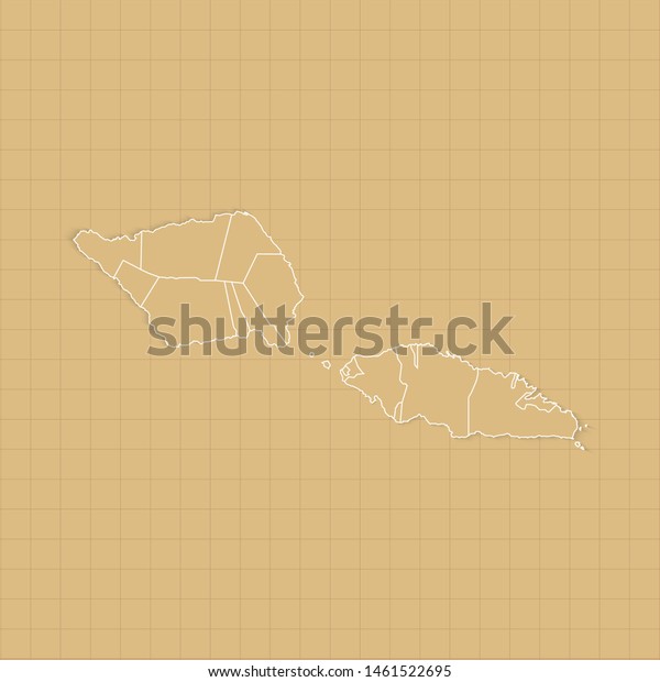 Ancient Samoa Map Old Paper Background Stock Vector (Royalty Free ...