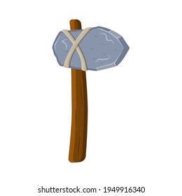 Ancient Stone Axe Vector Illustration Cartoon Stock Vector (Royalty ...