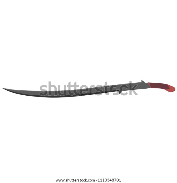 Ancient Sword Vector Flat Illustration Icon Stock Vector (Royalty Free ...
