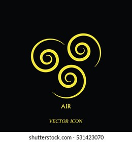 Ancient Symbol Air Element Subscribe Stock Vector (Royalty Free ...