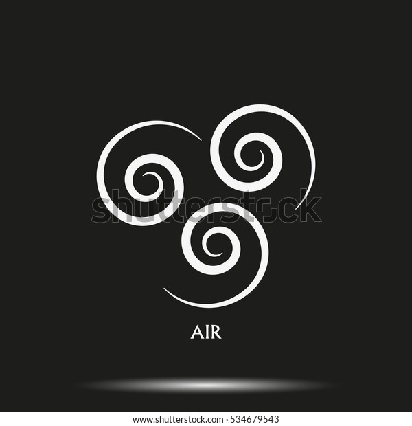 Ancient Symbol Air Element Subscribe Stock Vector (Royalty Free) 534679543