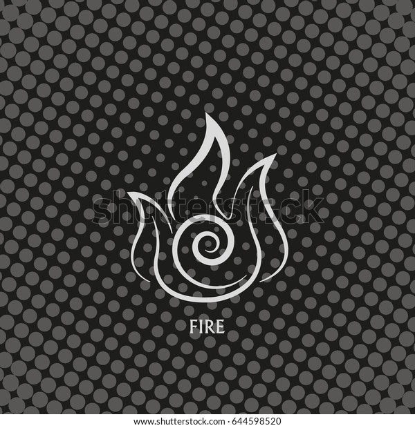 Ancient Symbol Fire Element Subscribe Stock Vector (Royalty Free ...