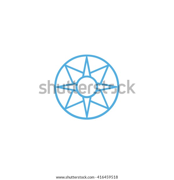 Ancient Symbol Icon Star Ishtar Icon Stock Vector (Royalty Free ...