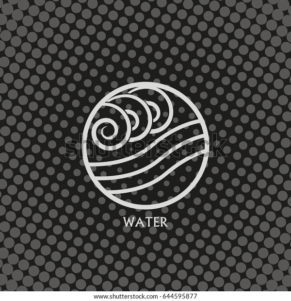 Ancient Symbol Water Element Subscribe Stock Vector (Royalty Free ...