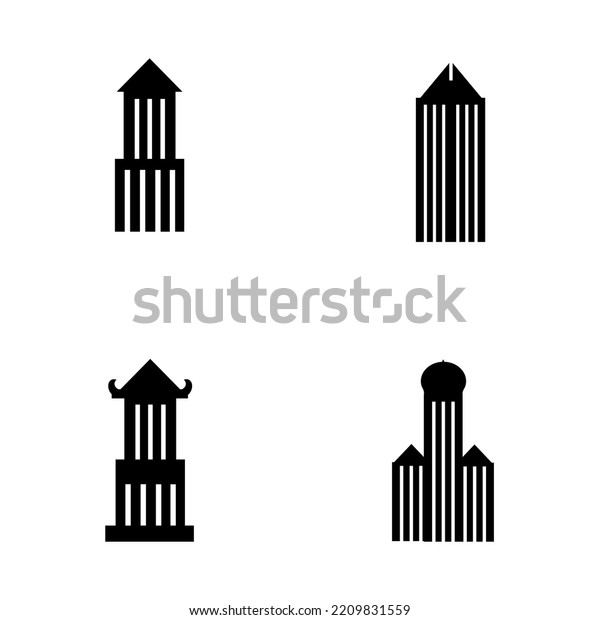 Ancient Temple Icon Isolated On White Stock Vector (Royalty Free ...