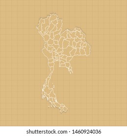 Ancient Thailand Map Old Paper Background Stock Vector (Royalty Free ...