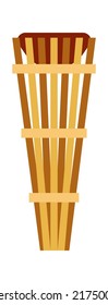 Ancient Torch Stand Vector Illustration Stock Vector (Royalty Free ...
