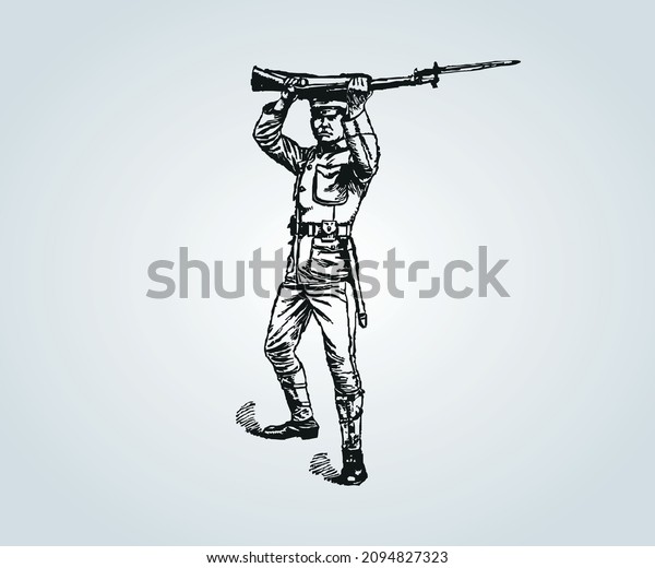 Ancient War Abstract Character Illustration Stock Vector (Royalty Free ...