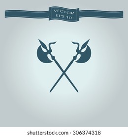 Ancient Weapon Tool Equipment Icon Stock Vector (Royalty Free ...