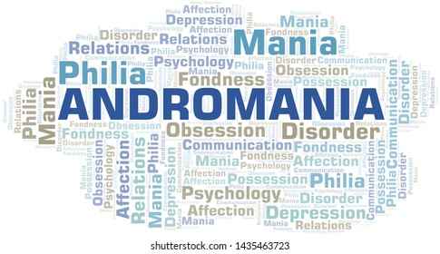 Andromania Word Cloud Type Mania Made Stock Vector (Royalty Free ...