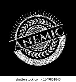 Anemic Chalk Emblem Vector Illustration Detailed Stock Vector (Royalty ...
