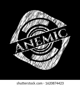 Anemic Chalkboard Emblem Vector Illustration Detailed Stock Vector ...