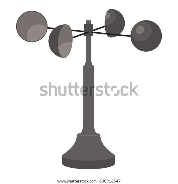 Anemometer icon. Cartoon illustration of anemometer vector icon for web