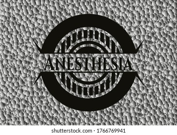 Anesthesia Black Emblem Bubbles Background Vector Stock Vector (Royalty ...
