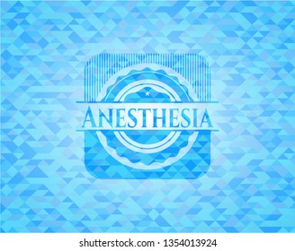 Anesthesia Light Blue Emblem Mosaic Background Stock Vector (Royalty ...