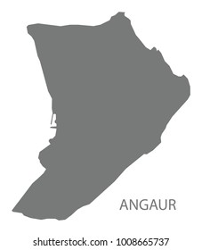 Angaur Map Palau Grey Illustration Silhouette Stock Vector (Royalty ...