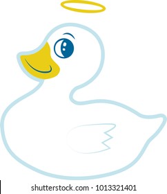 Angel Bath Duck Stock Vector (Royalty Free) 1013321401 | Shutterstock