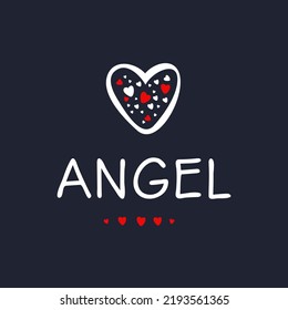 Angel Calligraphy Name Vector Illustration Stock Vector (Royalty Free ...
