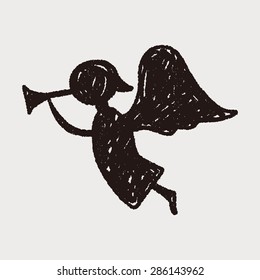 Angel Doodle Stock Vector (Royalty Free) 286143779 | Shutterstock