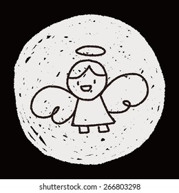 Angel Doodle Drawing Stock Vector (Royalty Free) 266803298 | Shutterstock