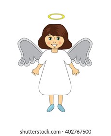 Angel Girl Vector Stock Vector (Royalty Free) 402767500 | Shutterstock