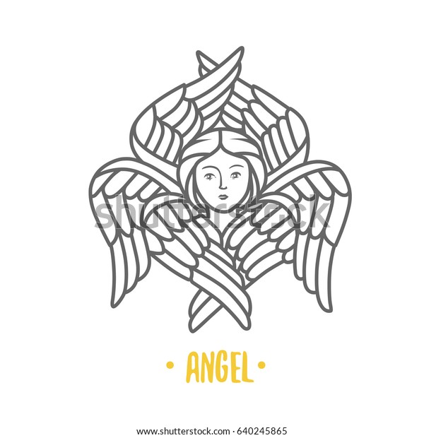 Angel God Vector Illustration Stock Vector (Royalty Free) 640245865 ...