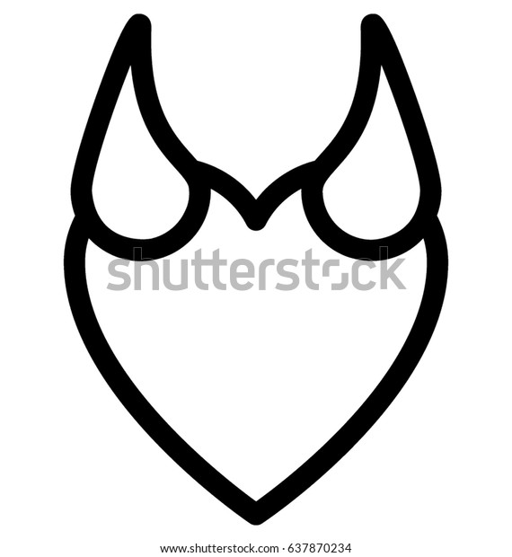 Angel Heart Vector Icon Stock Vector (Royalty Free) 637870234 ...