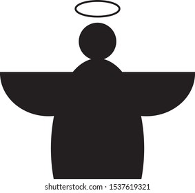 Angel Icon Simple Icon Vector Stock Vector (Royalty Free) 1537619321 ...