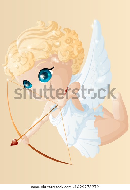 Angel Love Bow Arrow Vector Illustration Stock Vector (Royalty Free ...