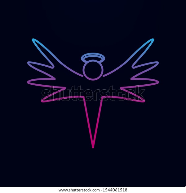 Angel Nolan Icon Simple Thin Line Stock Vector (Royalty Free ...