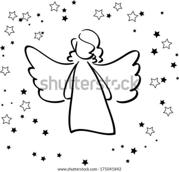 Angel Stars Stock Vector (Royalty Free) 175041842