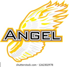Angel Wing Sign Design Vector: เวกเตอร์สต็อก (ปลอดค่าลิขสิทธิ์ ...