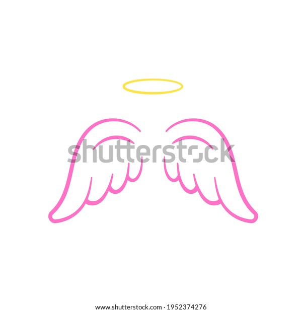 Angel Wings Design Cute Head Ring Stock Vector (Royalty Free ...