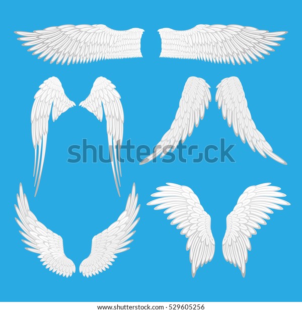 Illustration vectorielle des ailes anges. : image vectorielle de stock ...