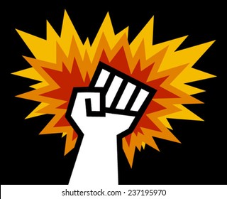Anger Fist Stock Vector (Royalty Free) 237195970 | Shutterstock