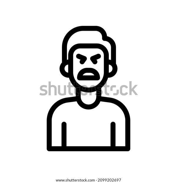 Anger Icon Illustration Vector Graphic Stock Vector (Royalty Free ...