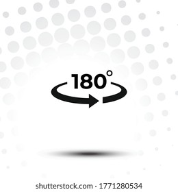 Angle 180 Degrees Icon180 Degrees Rotation Stock Vector (Royalty Free ...