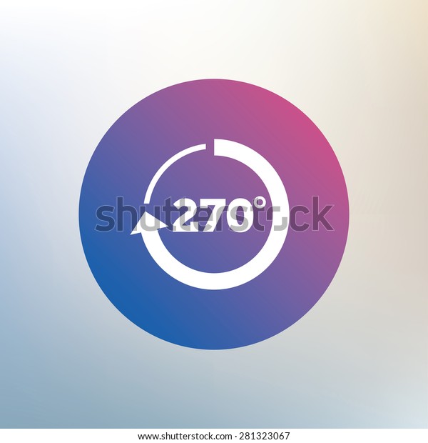 Angle 270 Degrees Sign Icon Geometry Stock Vector (Royalty Free ...