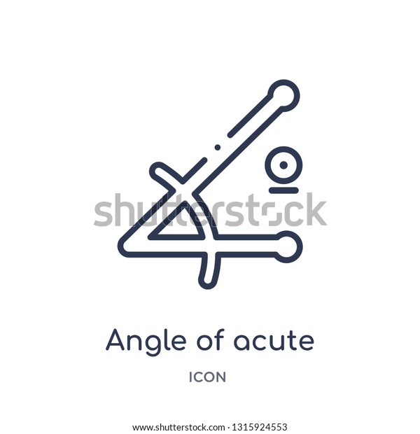 Angle Acute Icon Shapes Outline Collection Stock Vector (Royalty Free ...