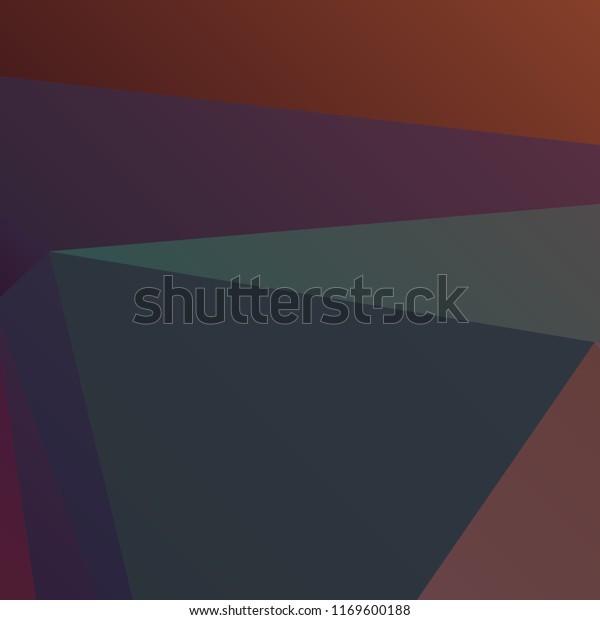 Angle Edged Shapes Dark Color Palette Stock Vector (Royalty Free ...