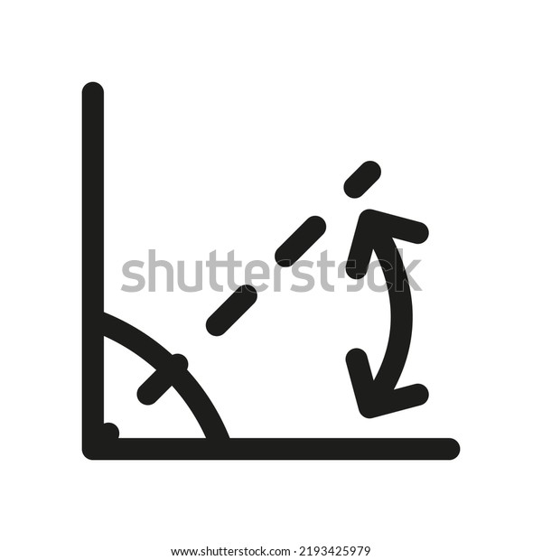 Angle Icon Different Angle Vector Illustration Stock Vector (Royalty ...