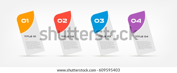 Angle Text Infographic Templates Business Vector Stock Vector (Royalty ...
