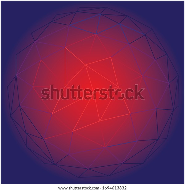 Angled Sphere Vector Illustration Colorful Stock Vector (Royalty Free ...