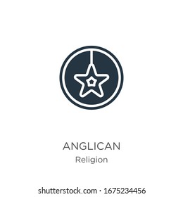 Anglican Icon Vector Trendy Flat Anglican Stock Vector (Royalty Free ...